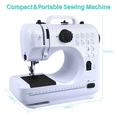 BCOOSS Sewing Machine for Beginners, Multi-Functional Portable Machine ...