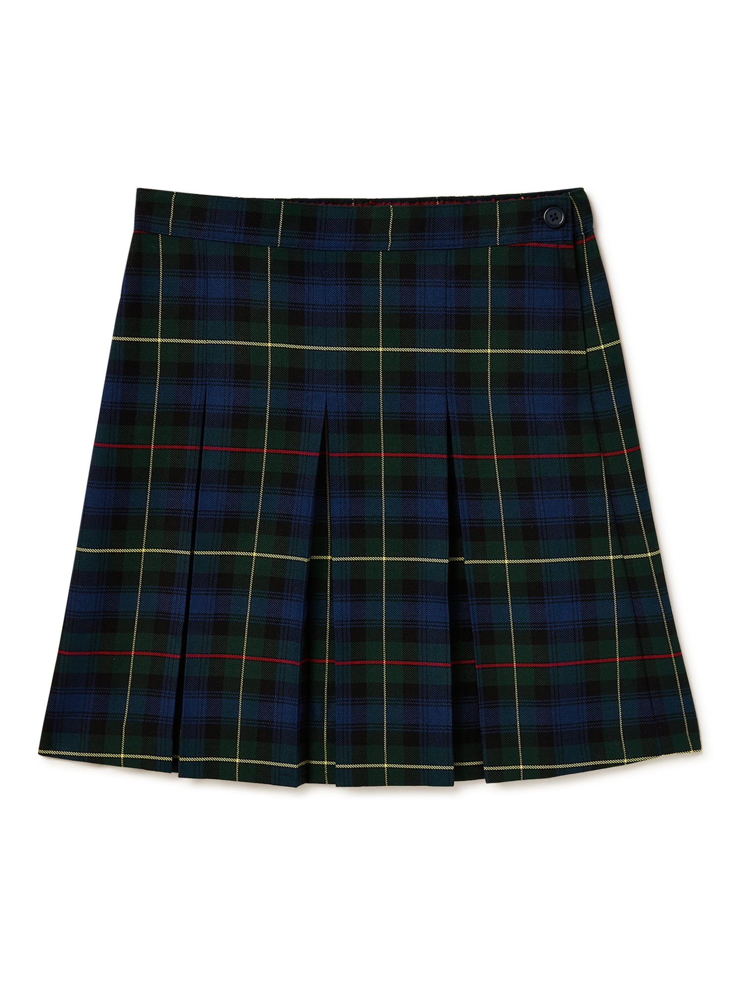 Wonder Nation Girls School Uniform Plaid Parochial Skirt, Sizes 4-16 ...
