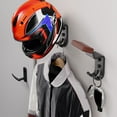 2 Pack Motorcycle Helmet Hanger Headgear Hooks Wall Mount with ...