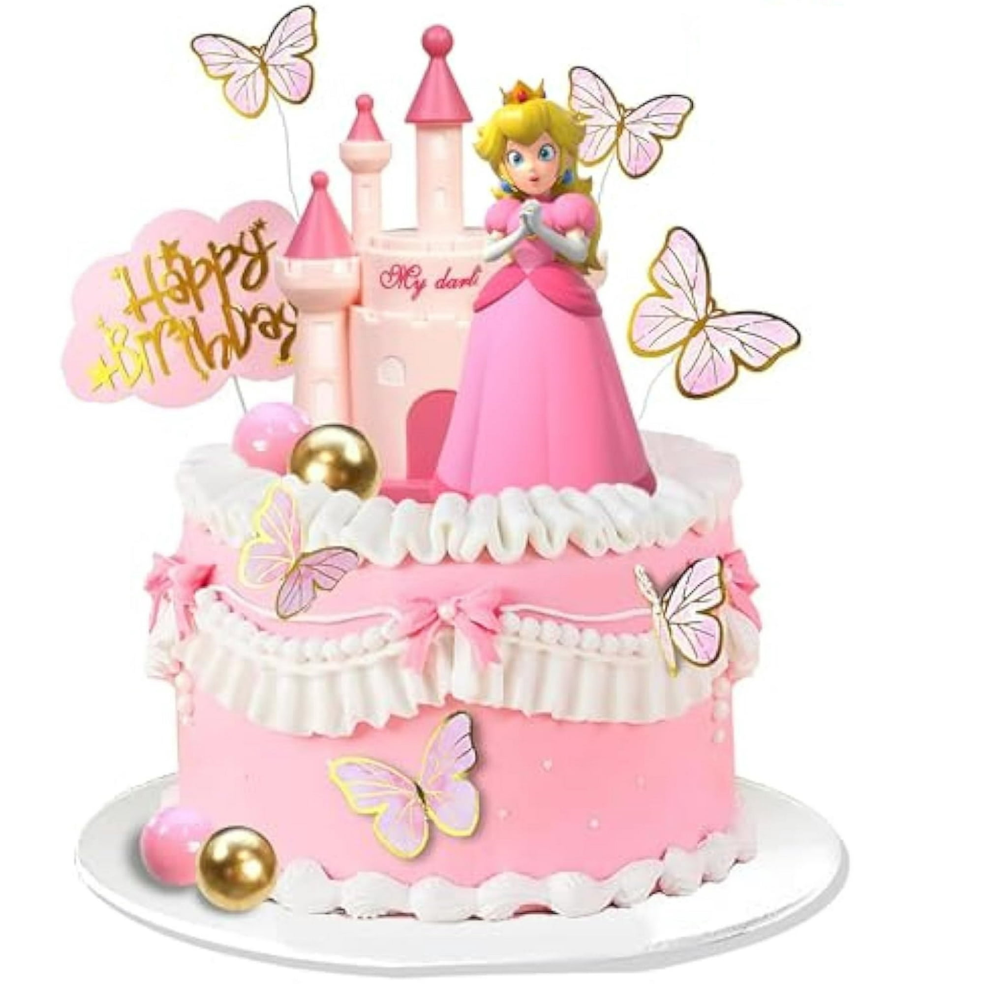 Click here for Generic Princess Peach Doll Cake Topper 5.9 Inch -... prices