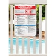 Poolmaster Combo "Save a Life/Emergency" Sign for Residential or ...