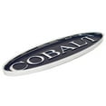 Cobalt Boat Emblem 452998 | 4 1/8 x 12 5/8 Inch Navy / Chrome ABS ...