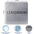ADA CENTRAL SIGNS - 6" X6" Classroom Sign - ADA Compliant Tactile ...