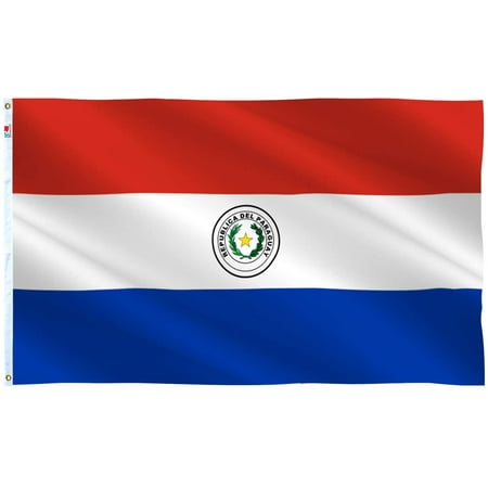 Paraguay Flag 3x5 Ft Outdoor Large, Moderate-Outdoor Both Sides Heavy ...