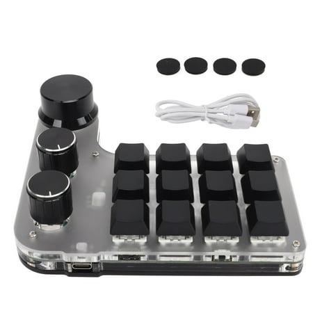 Programmable Keyboard with RGB 3 Knob 12 Keys Bluetooth DIY ...