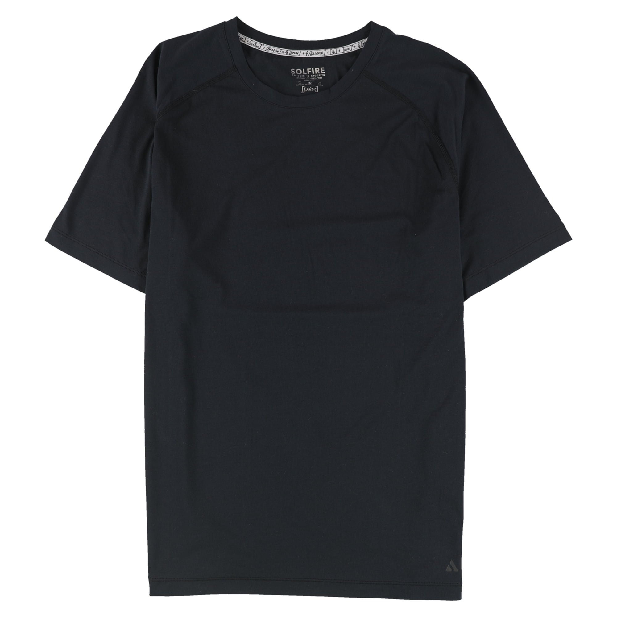SOLFIRE Mens Icon Basic T-Shirt black L | Walmart en línea