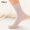 Men's ultra-thin dress socks silk transparent business socks soft nylon ...