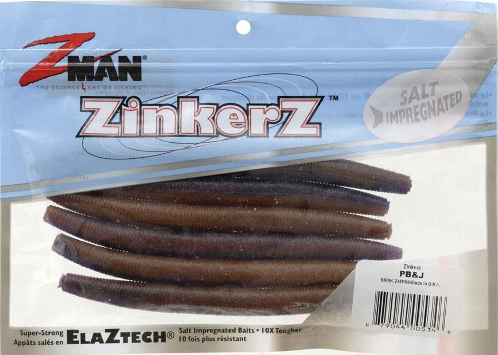 Z Man Zinkerz 5'' P B & J 6pk - Walmart.com