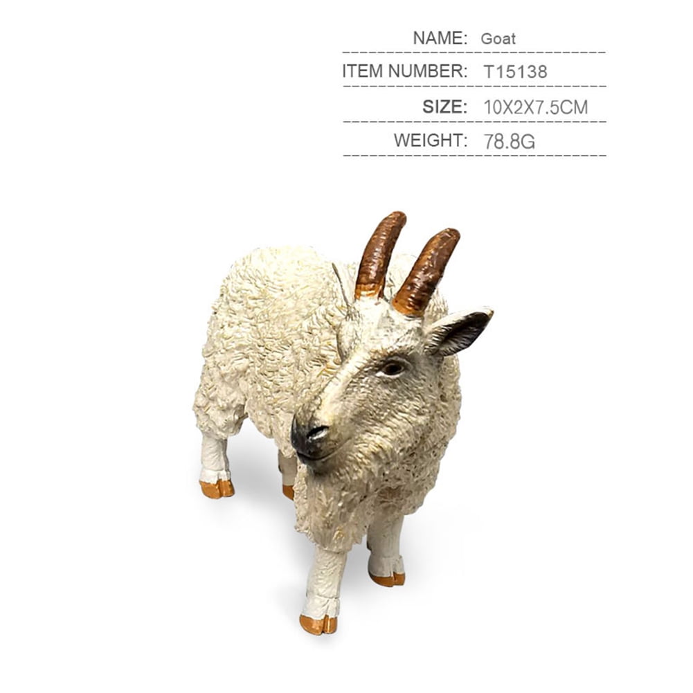 RONSHIN Realistic Goat Model Simulation Animal Action Figures Solid ...
