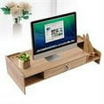 DENEST Wood Desktop Screen Riser with Storage Box & Drawer - Walmart.com