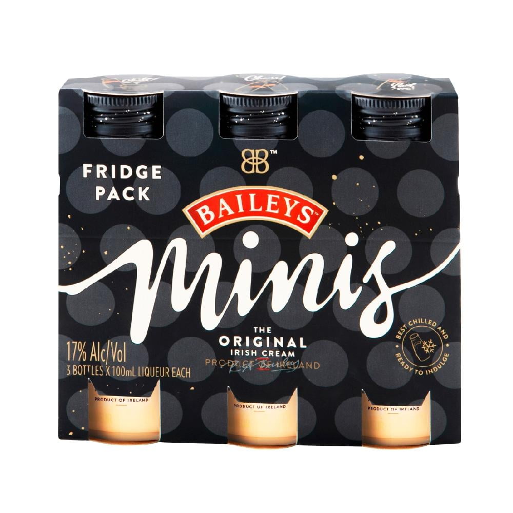 Licor de crema irlandesa Baileys Minis 3 pack 300 ml | Bodega Aurrera ...
