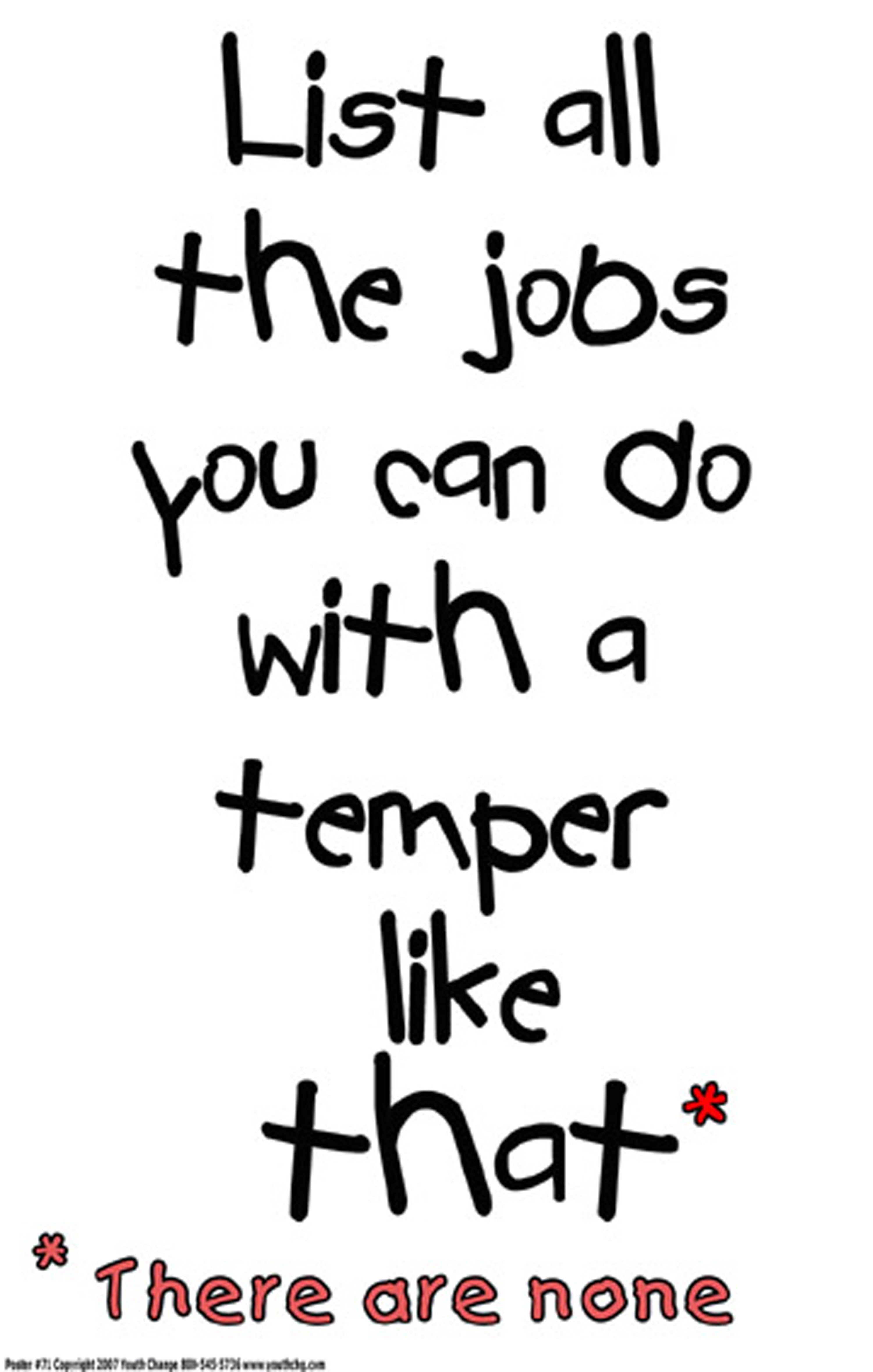 Youth Change Poster #71 Anger Management Poster for Classrooms is ...