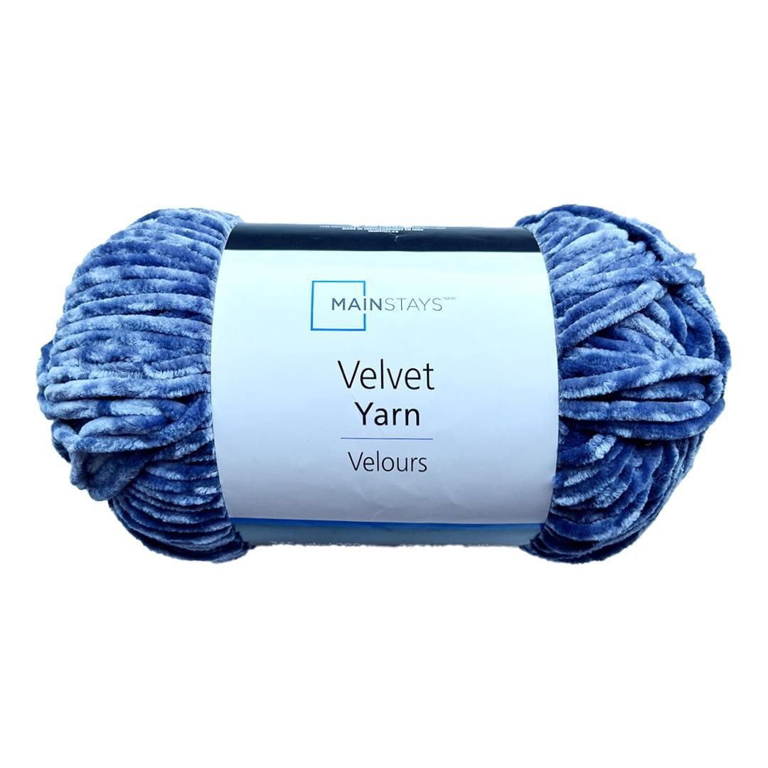 Click here for Mainstays Chenille Yarn  Indigo  100 Polyester  10... prices