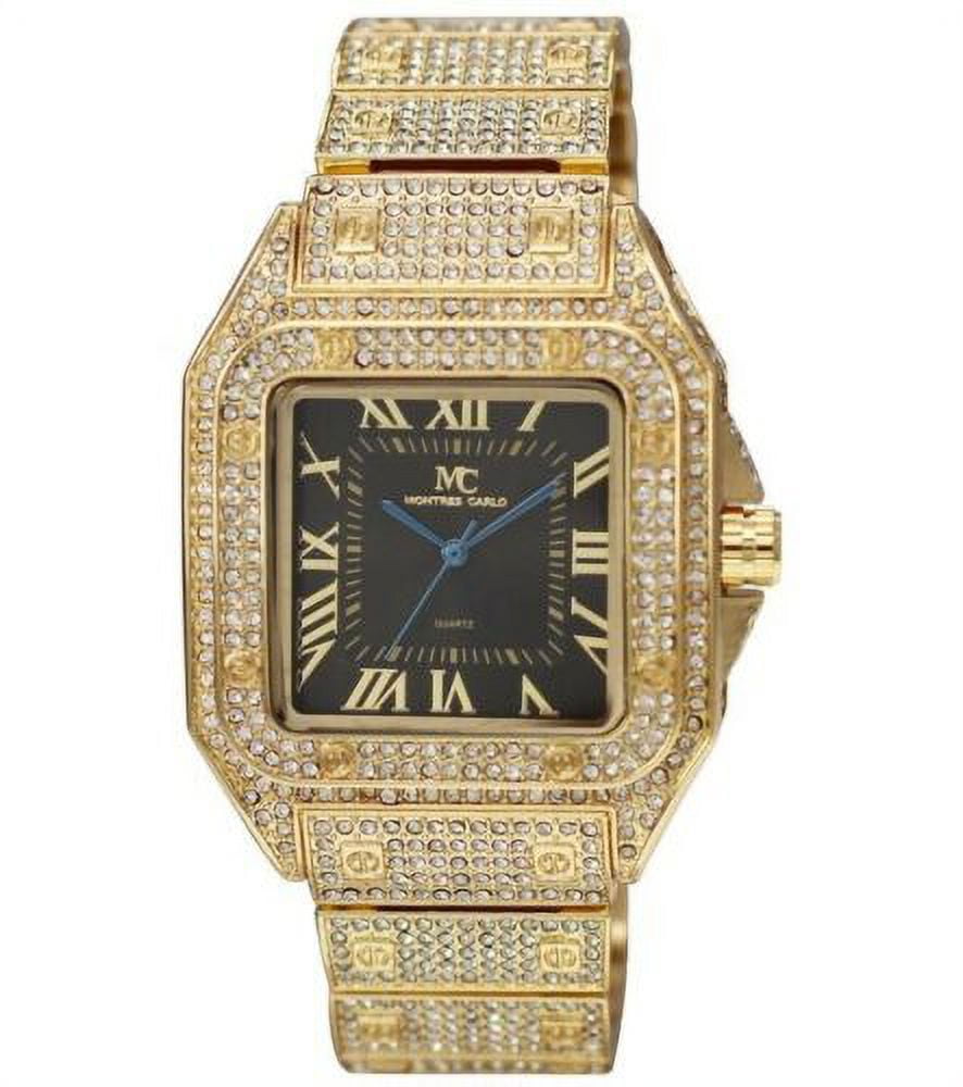 54mm Montres Carlo Men's Hip Hop Rapper Luxury 1.4k Stones Clubbing ...