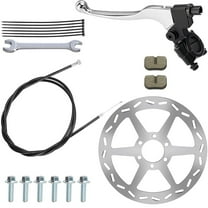 Mini Bike Brake Lever 180mm Disc Brake Rotor + Rear Brake Caliper Works ...