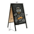 RHF 22" x 40" Standing Chalkboard Easel, Chalkboard Sign, A Framed ...