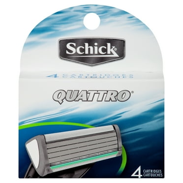 Schick Quattro Titanium Men's Shaving Razor Blade Refills, 6 Ct ...