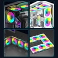 12x12cm Silents Cooling Fan High Airflows ARGB Lighting Effects PWM ...