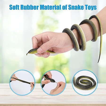 3-pack Realistic Rubber Snake Large Rubber Snake Toy For Prank ...