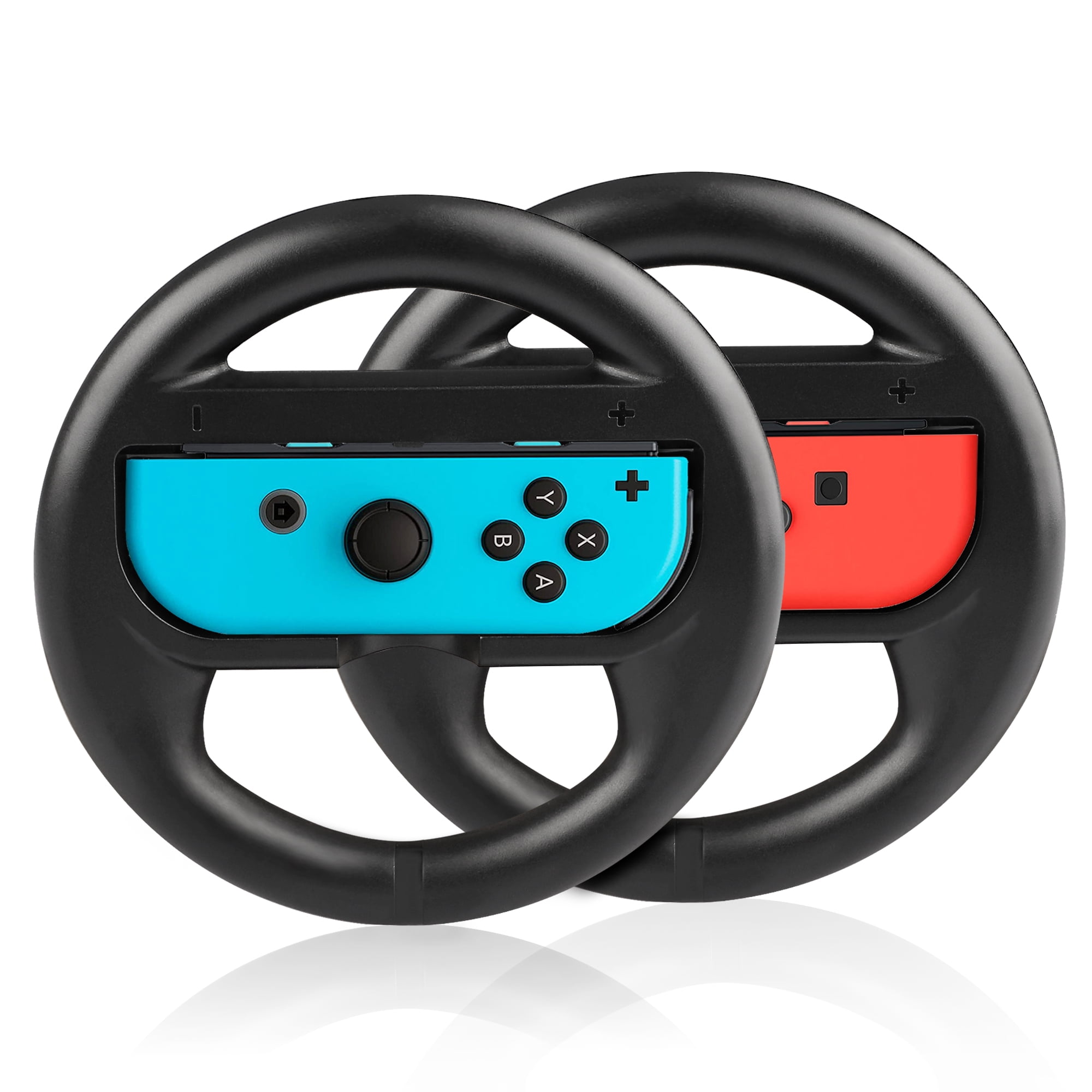 Xahpower Steering Wheel for Nintendo Switch JoyCon Controllers, 2 Pack ...