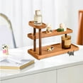 5-Tier Stackable Wood Display Stand, Elegant Organizer for Cosmetics ...