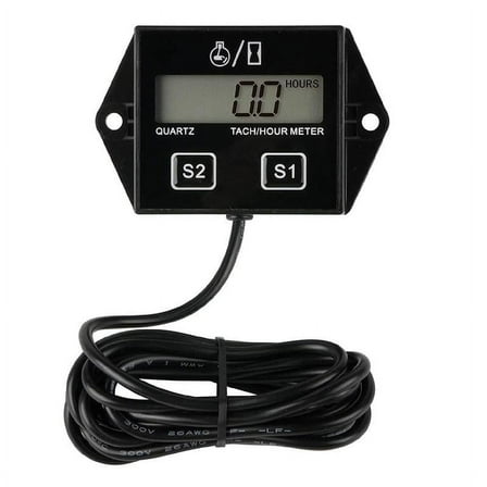 Geloo Tachometer 8000RPM Tach Gauge Hour Meter for Boat Marine 85mm ...
