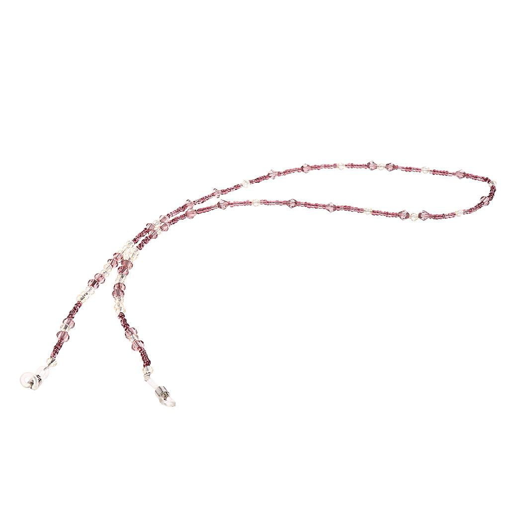 Eyeglass Chains for Women Pink Beaded Glasses Chain, Reading Eyeglasses ...
