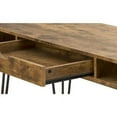 Coaster Company Writing Desk, Antique Nutmeg/Dark Bronze - Walmart.com