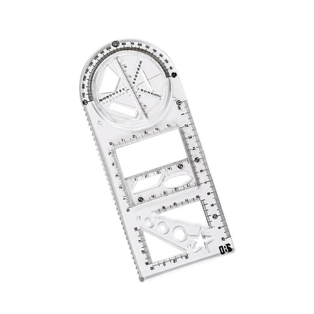 Geometric Ruler Math Teaching Template Measuring Tool Drawing Template ...