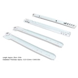 1 Pair 10inch Drawer Slide Kit Bottom Mount Drawer Slide Steel Thicken ...