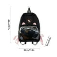 SUSHANG Cute Cat Ears Kawaii Pins Bag Transparent Window Anime Pin ...