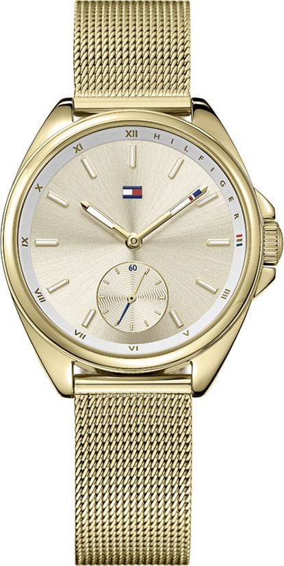 Tommy Hilfiger Women's Gold Tone Steel Mesh Band Watch 1781757 ...