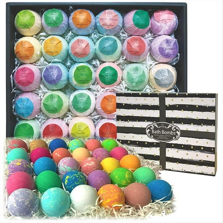 Bulk Bath Bombs 30 Pc Gift Set by HSD. Ultra Luxury Bath Balls ...