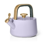 Beautiful 1.8L Ceramic Stovetop Tea Kettle Lavender with Whistle, Easy ...