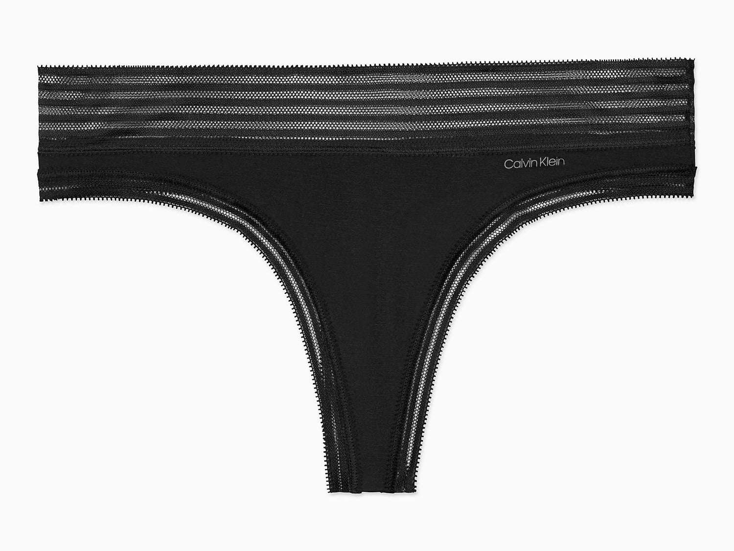 Calvin Klein Women's Modal Stretch Thong, Black, Medium - Walmart.com