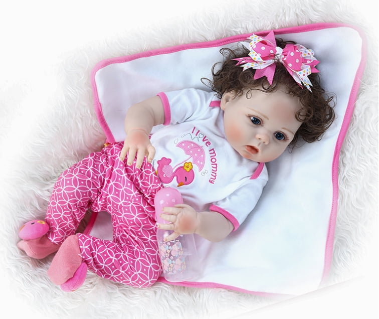 55cm/21.65inch Lifelike Reborn Baby Dolls for Kids Age 3+ Realistic Newborn Baby Dolls Handmade ...