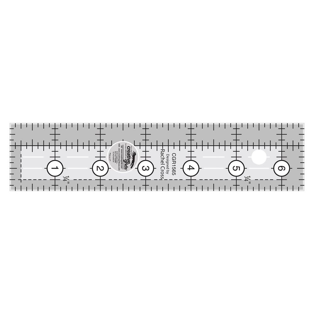 Creative Grids 1.5" x 6.5" Rectangle Ruler - Walmart.com