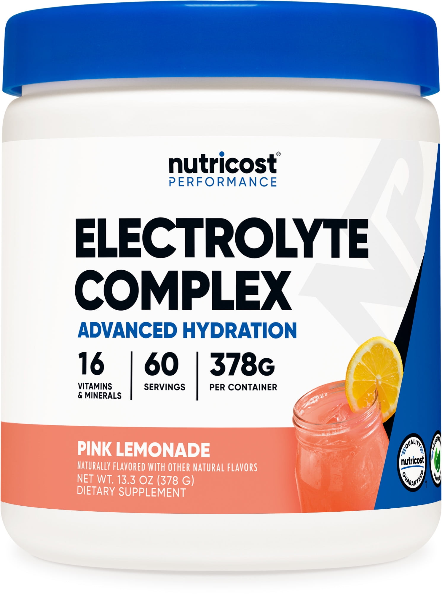 Nutricost Electrolyte Complex Supplement Powder, Pink Lemonade, 60 ...