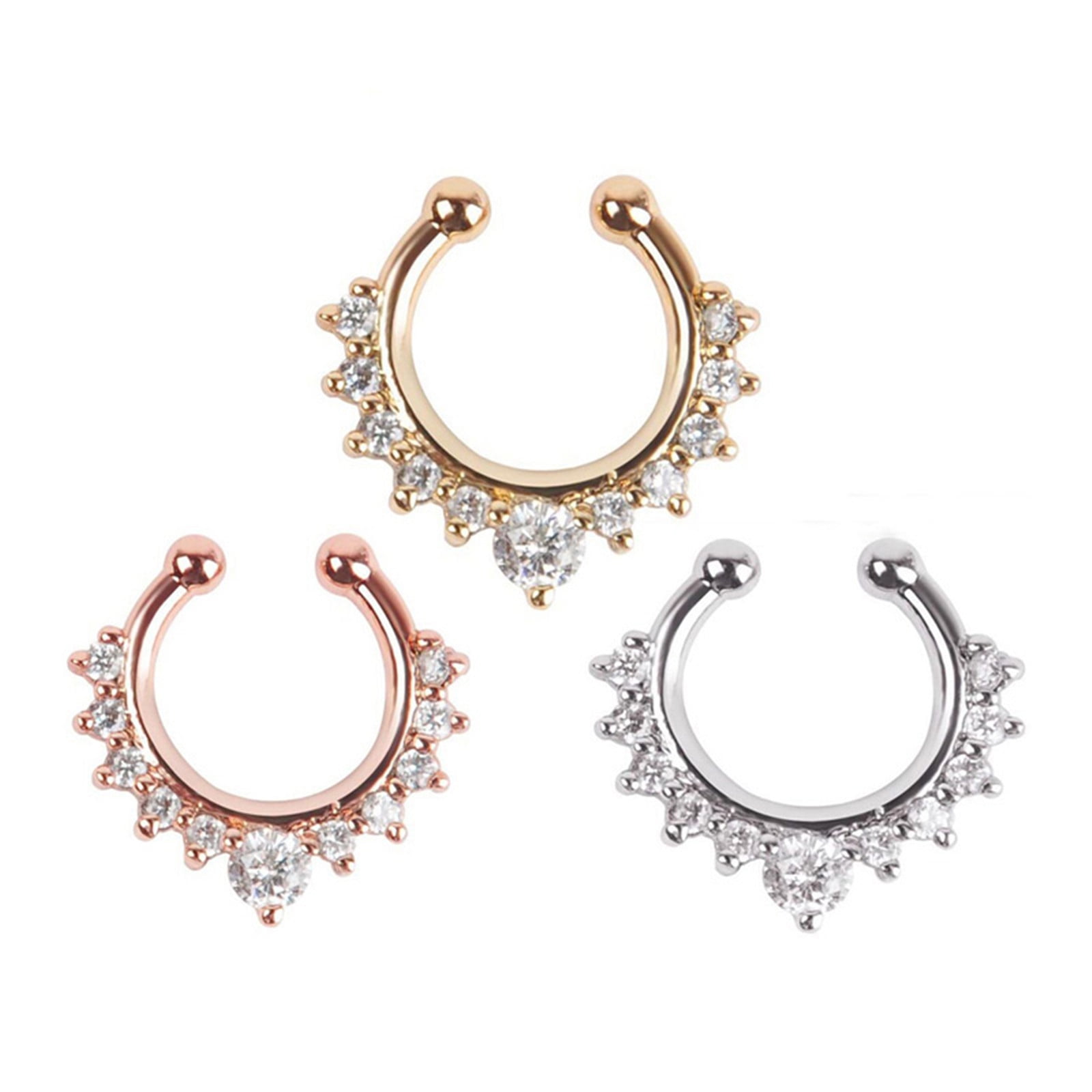 Click here for Hearth & Gear Septum Nose Rings Hoop Stainless Ste... prices