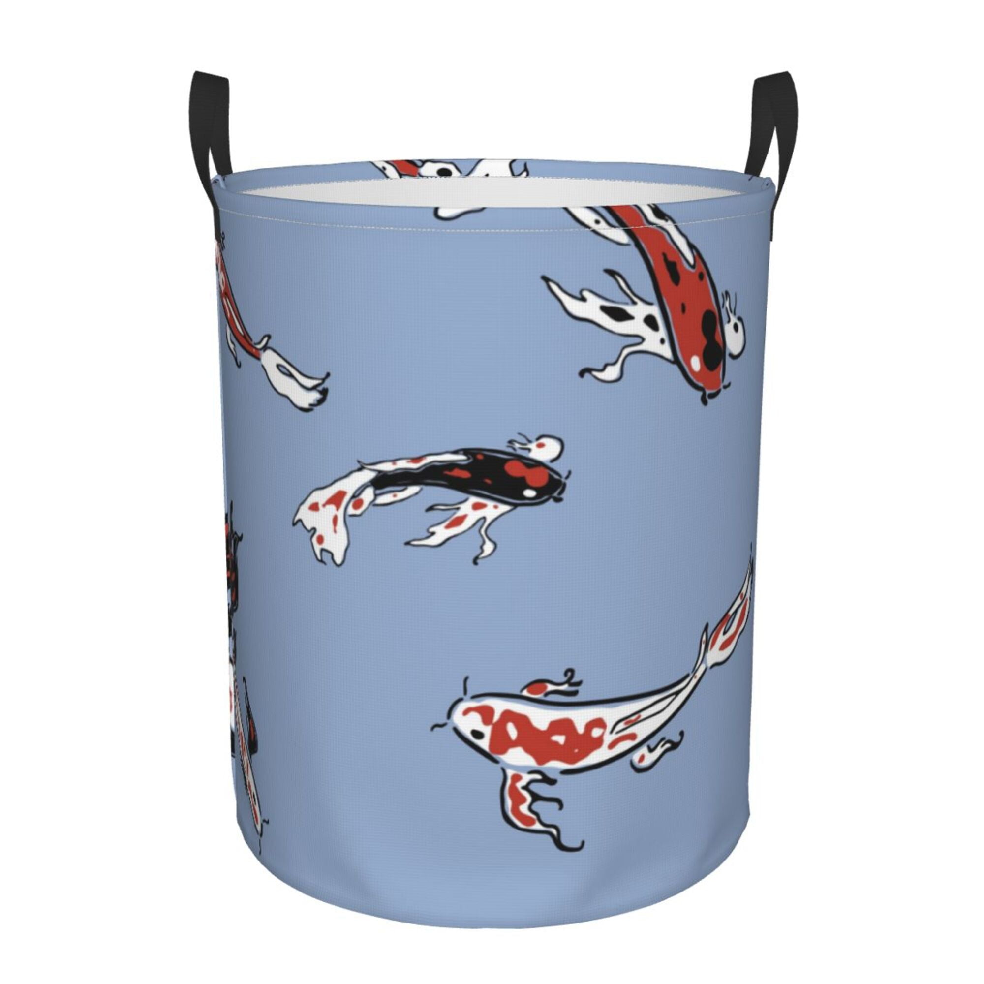 LNWH Laundry Basket, Koi Print Pattern Foldable Laundry Hamper With ...