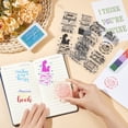 1 Bag 2 Sheets 2 Styles PVC Plastic Stamps for DIY Scrapbooking Photo ...