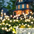 4 Pack 32 LED Firefly Lights Solar Outdoor - Firefly Solar Garden ...