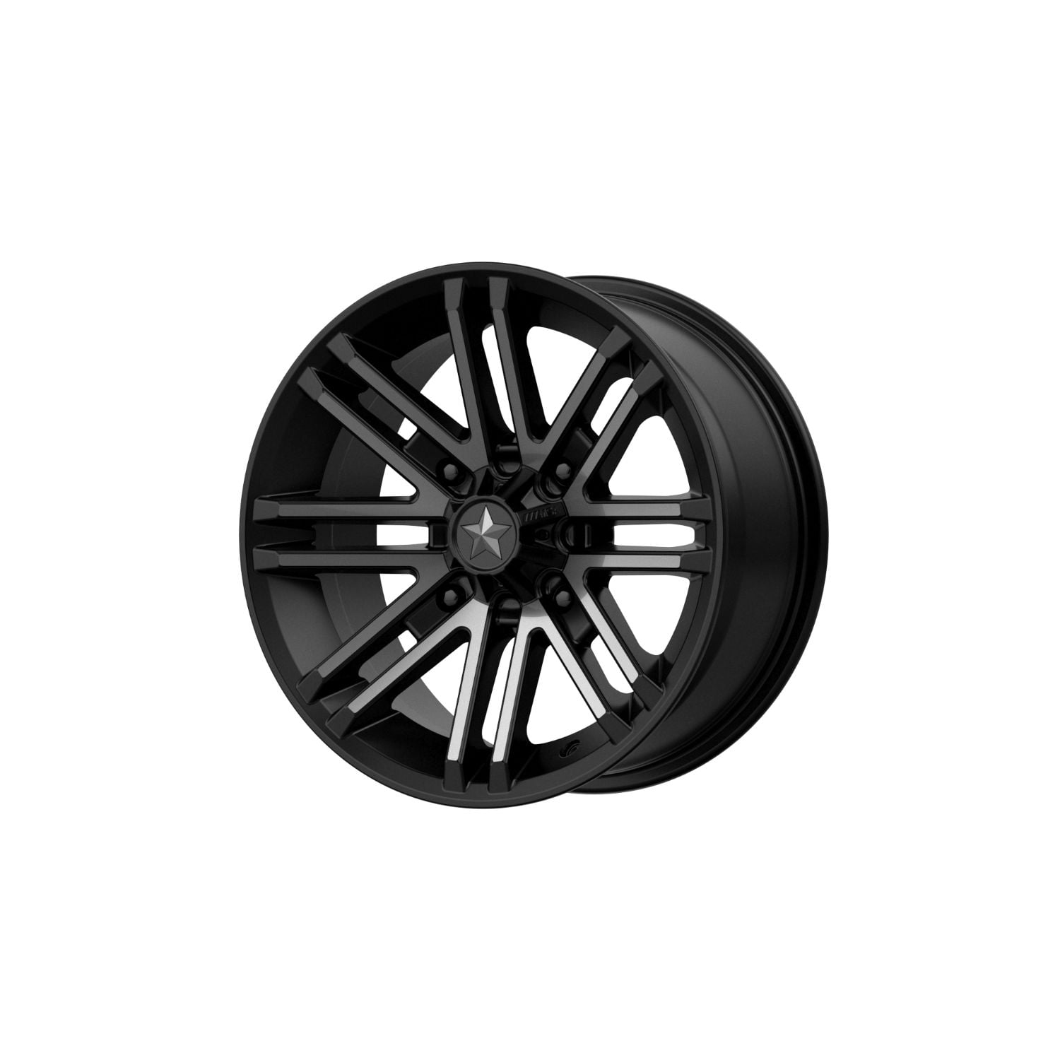 MSA Offroad Wheels Aluminum Rim M40 ROGUE 14X7in Satin Black Titanium ...