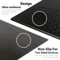 Yoga Exercise Mat Black 24" x 72" x 1/3" for Pilates Home Workouts ...
