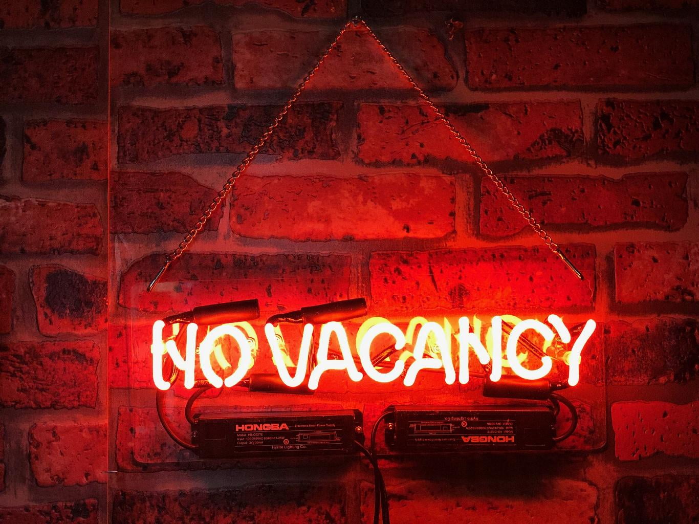 Queen Sense 14" No Vacancy Neon Sign Acrylic Man Cave Handmade Neon ...