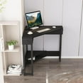 Corner Desk 31.5 Inch Computer Desk Workstation with Drawer for Small ...