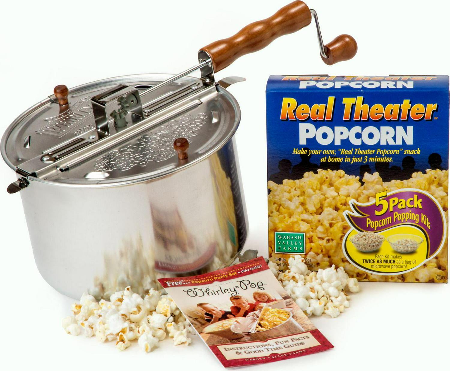 Buy Wabash Valley Farms Whirley Pop Stovetop Popcorn Popper and Theater ...