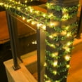 1 Pack Leaf Lights, Artificial Garland Led Fairy Lights Battery ...
