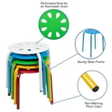 Emma + Oliver Plastic Nesting Stack Stools-Classroom/Home, 11.5"Height ...