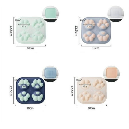 Ice Cube Trays, 1 Packs Flexible Silicone Ice Trays with Spill ...